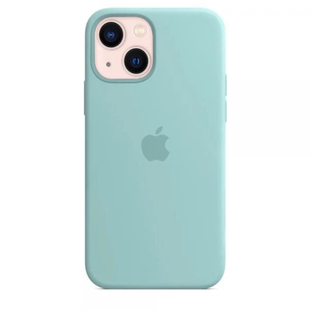 Чехол Silicone FULL case для IPhone 14 Turquoise (03) светло зеленый ...