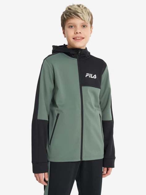 Підліткова тепла толстовка на флісі з капюшоном для хлопчика Fila 134158FLA-UB 146-152 см ...
