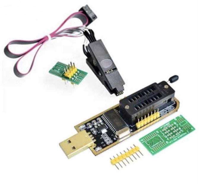 Программатор CH341A 24 25 FLASH EEPROM с клипсой/прищепкой адаптером SOP8 SOIC8 – фото, отзывы ...