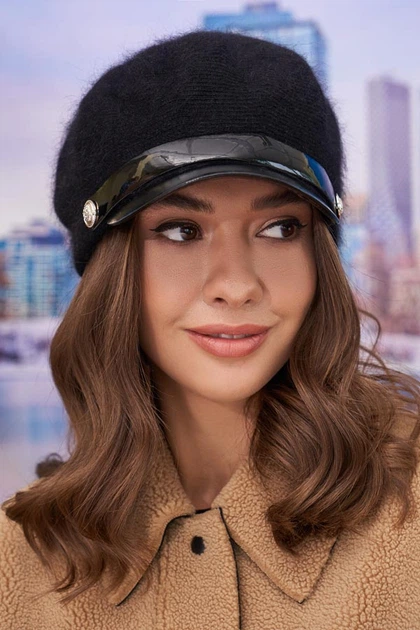 Берет с козырьком «Иви» (4953) Braxton черный 56-59 от продавца ...