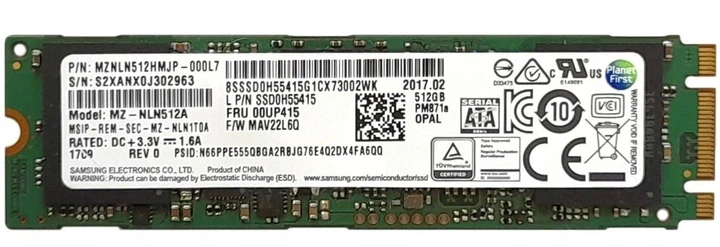 Накопичувач SSD m.2 sata 512Gb Samsung PM871a (MZNLN512HMJP) Б/в – фото ...