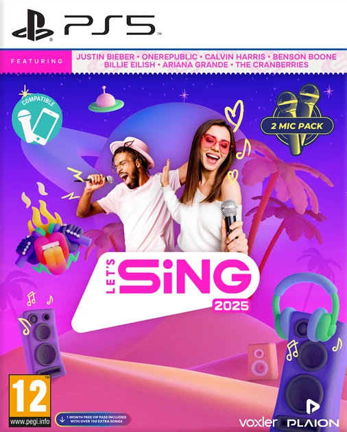 ROZETKA » Гра PS5 Let's Sing 2025 + 2 мікрофона (Blu-ray диск) (4020628582104) купити в Україні ...
