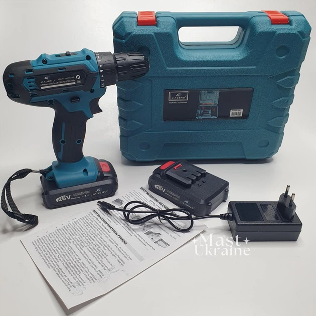 Шуруповерт з набором інструментів Jiageng Cordless Drill 25V J-25 ...