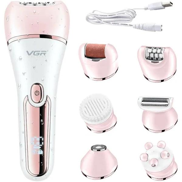 Эпилятор Vgr V-733 6 в 1 бело-розовый – фото, відгуки, характеристики в інтернет-магазині ...