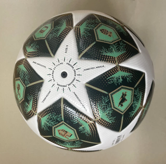 М'яч футбольний Adidas UCL 2025 Munich league BOX JM4205 №5 Зелено ...
