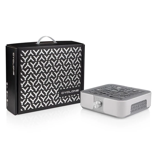 Витяжка CYCLONE X3 SILVER з вугільним НЕРА-фільтром 72W для манікюру та ...