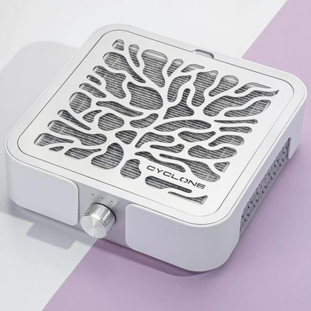 Витяжка CYCLONE X3 SILVER з вугільним НЕРА-фільтром 72W для манікюру та ...