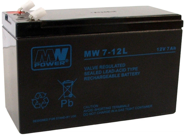Аккумуляторная батарея MW Power VRLA AGM MW 7-12L 12V 7Ah (5902135113172) – фото, отзывы ...