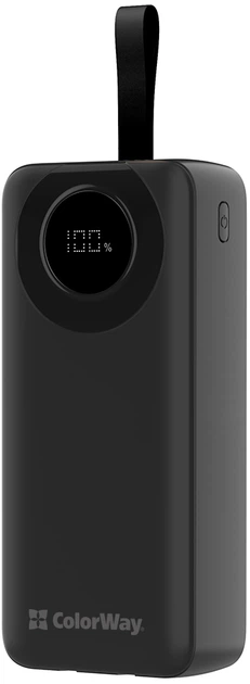 УМБ ColorWay Power Bank 30000 mAh Energy Plus (USB QC3.0 + USB-C Power Delivery 22.5W) Black (CW ...
