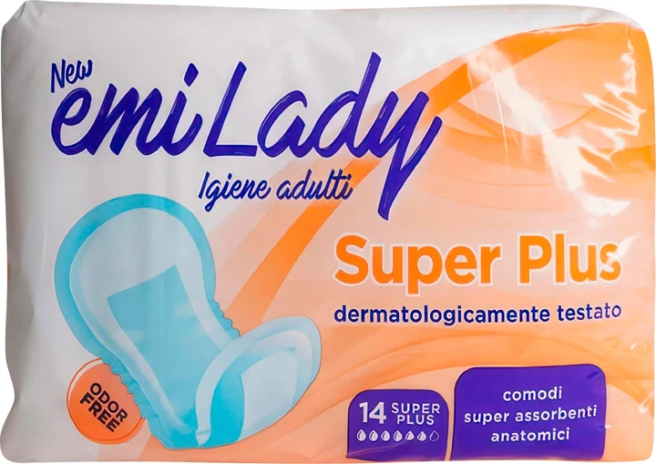 Урологічні прокладки Emi Lady Super Plus для жінок 6 крапель 14 шт ...