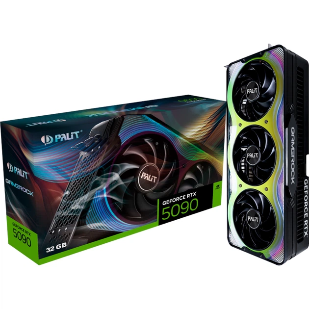 Відеокарта Palit GeForce RTX 5090 GameRock 32GB (NE75090019R5-GB2020G ...