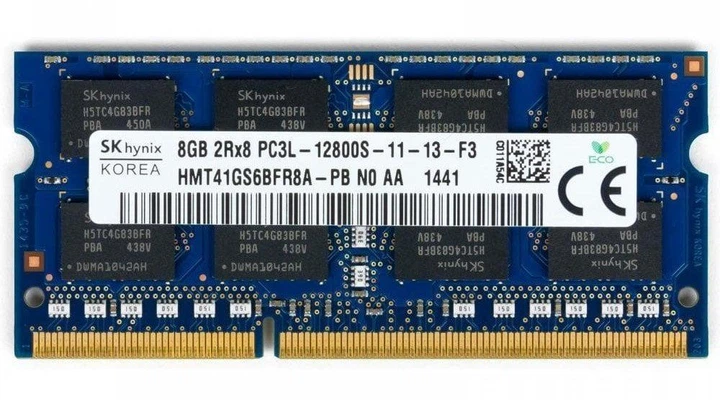SK hynix 8GB DDR3L-1600 SO-DIMM, PC3L-12800, 1.35V для Ноутбуков (HMT41GS6BFR8A-PB) – фото ...
