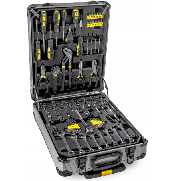 Набір інструментів WMC Tools WMC-186-3 186 одиниць у кейсі - валізі на ...