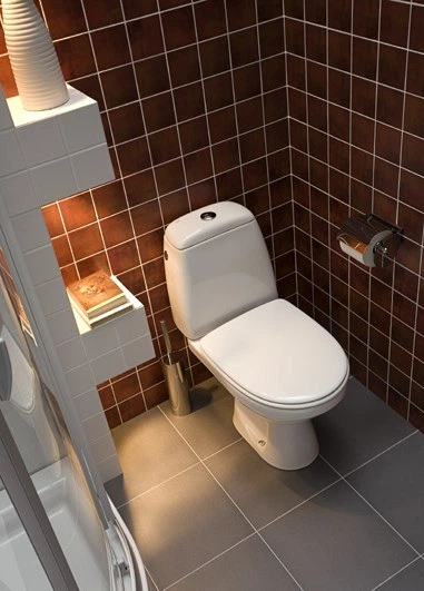 Комплект Унітаз-компакт KOLO SOLO 79232000 з бачком та сидінням поліпропілен + Йоржик для ...