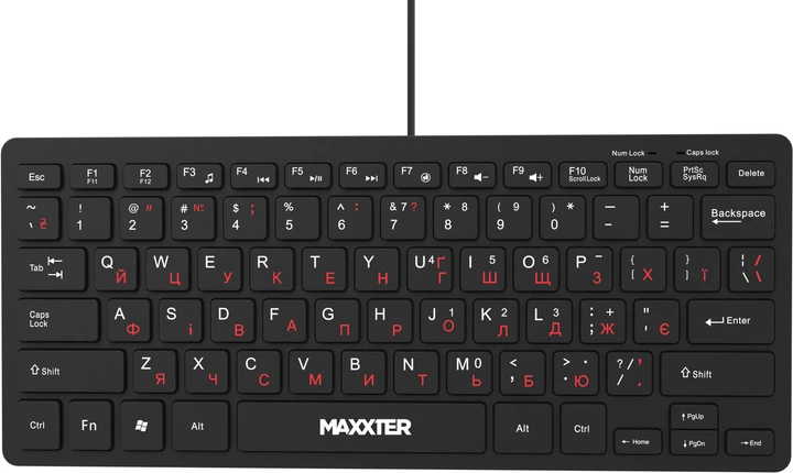 Клавіатура дротова Maxxter KBM-C01B-UA USB Black – фото, відгуки, характеристики в інтернет ...