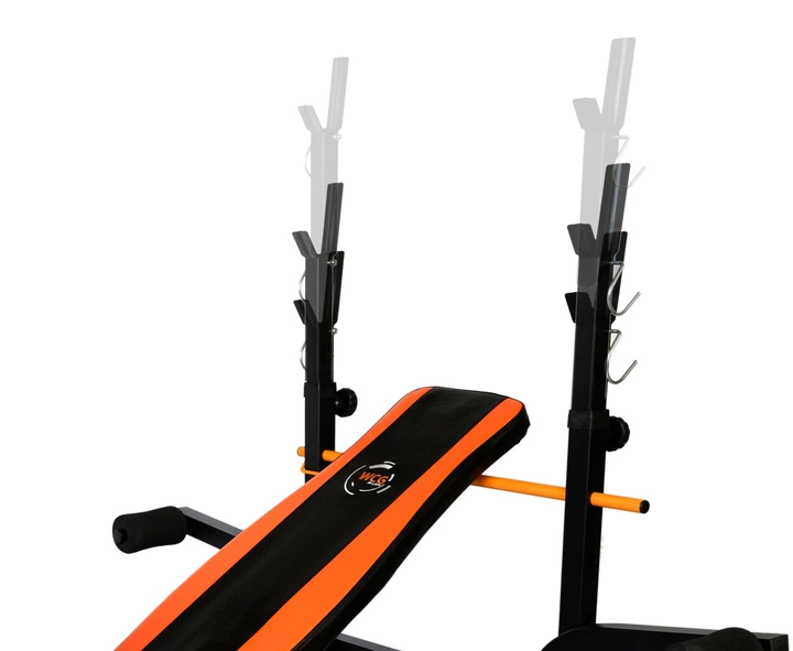 Лава для жиму універсальна WCG 0020 з верхньою тягою та партою Скотта + комплект штанга і ...