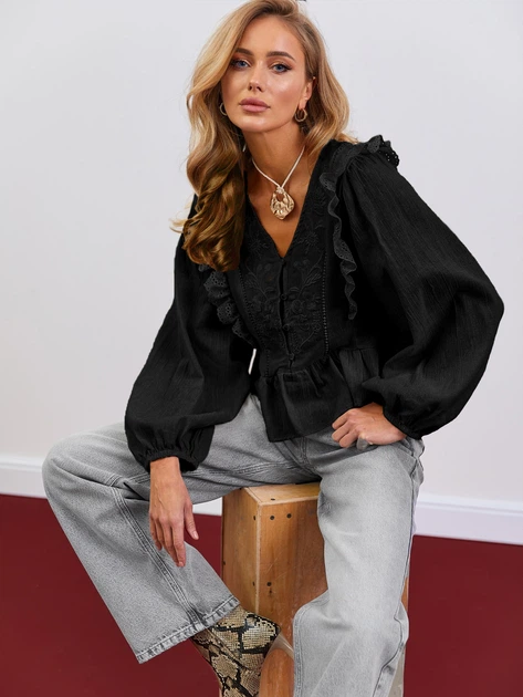 Блузка Dressa 73083 розмір 46 колір чорний від продавця: DRS – в ...