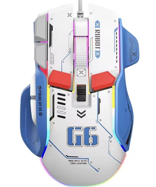 Геймерська миша Attack Shark G6 RGB, 10 кнопок , 12800DPI, Blue/Синя (G6RGBL) – фото, отзывы ...