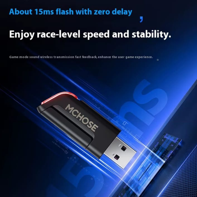 Наушники Mchose V9 Pro беспроводные bluetooth и 2.4G для ПК, PS, Switch, телефона - Чёрный ...