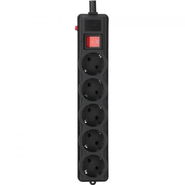 Фильтр сетевой Gembird SPG5-G-15B-PRO, черный, 4.5 м, 5 розеток – фото ...