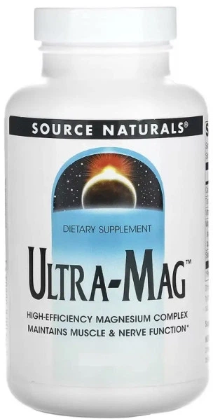 Магній В6 Source Naturals Ultra-Mag Magnesium Complex 30 таблеток ...