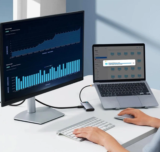 Перехідник Адаптер Хаб Baseus OH102 8 в 1 HDMI 4K 60Hz RJ45 1000Mb ...