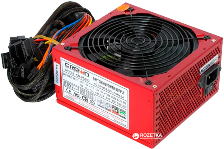 Блок питания Crown CM-PS 600W – фото, отзывы, характеристики в интернет ...
