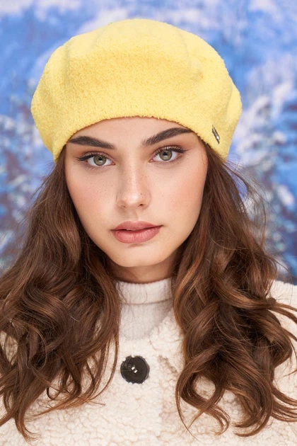 Мягкий теплый берет «Оджен» (4978) Braxton желтый 56-59 4978 – Стильные аксессуары с доставкой ...