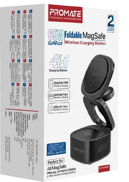 Бездротова док-станція Promate Rubix-65W Black (rubix-65w.black) – фото ...