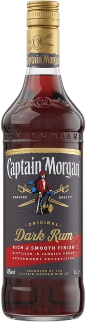 Ром Captain Morgan Dark 1 л 40% (087000006935) – фото, відгуки ...