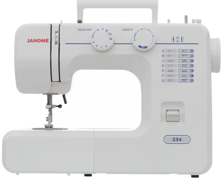 Janome Швейна машина 234, електромех., 60Вт, 15 шв.оп., петля ...