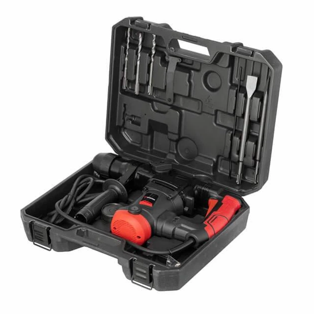 Перфоратор бочковий мережевий електричний безшумний Intertool wt-0161 1250 вт побутовий потужний ...