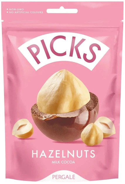 Драже Pergale Picks Лісові горіхи у молочній какао-глазурі 90 г ...