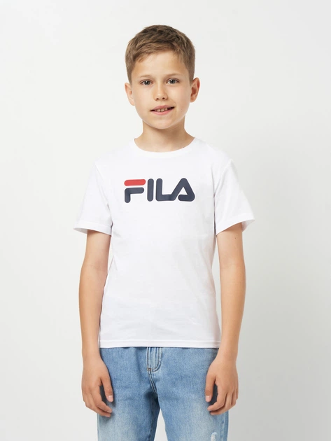 Детская футболка для мальчика Fila 134616FLA-00 134-140 см Белая (2999002597114_0990056567902 ...