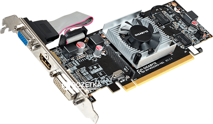 Видеокарта Gigabyte PCI-Ex Radeon R5 230 1024MB DDR3 (64bit) (625/1066 ...