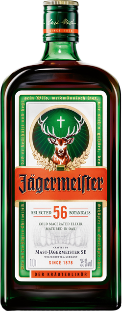 Лікер Jägermeister 1 л 35% (4067700013002_4067700002112_4067700015525 ...