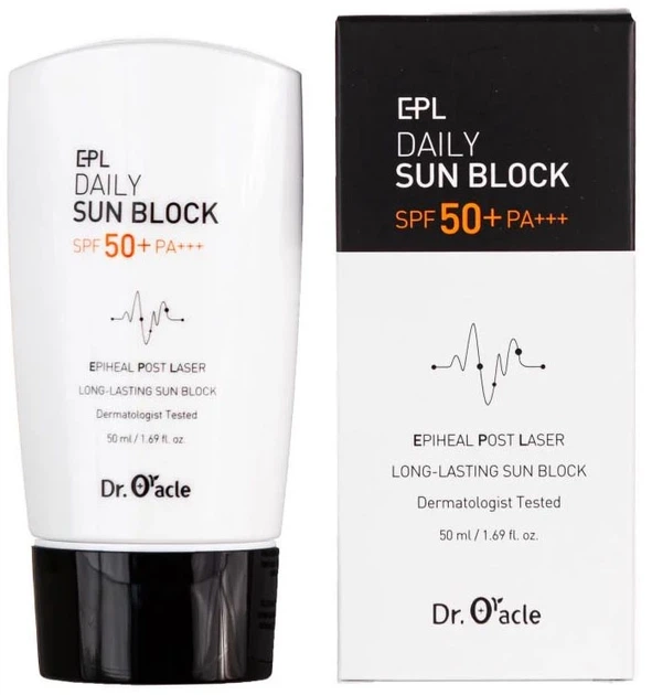 Сонцезахисний крем для обличчя Dr. Oracle EPL Daily Sun Block Регенеруючий 50 мл (8809408730203 ...