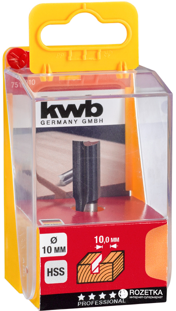 Фреза по дереву KWB пазовая 10 мм (751010) – низкие цены, кредит ...