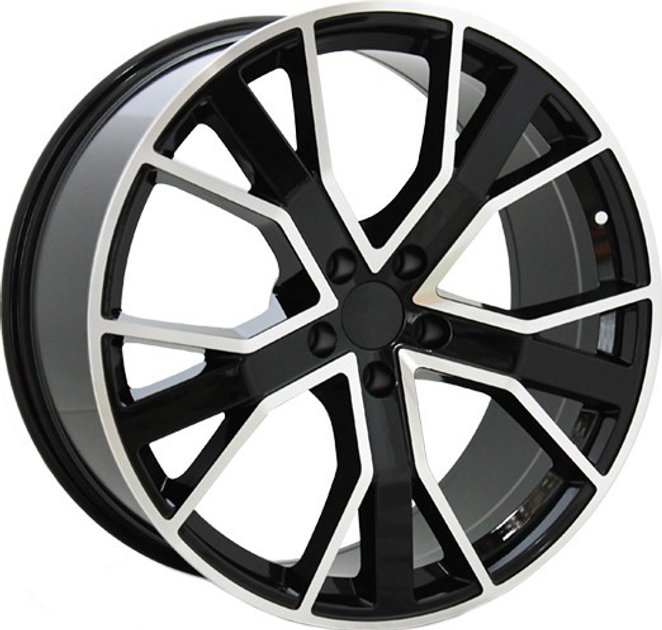 Replica LegeArtis A520 BKF Audi R20 W9 PCD5x130 ET55 DIA71.6 Black Full ...
