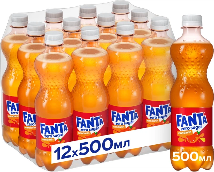 Упаковка напою безалкогольного сильногазованого Fanta Zero sugar Fanta ...