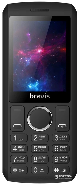 Мобильный телефон Bravis C242 Slim Dual Sim Black – фото, отзывы, характеристики в интернет ...