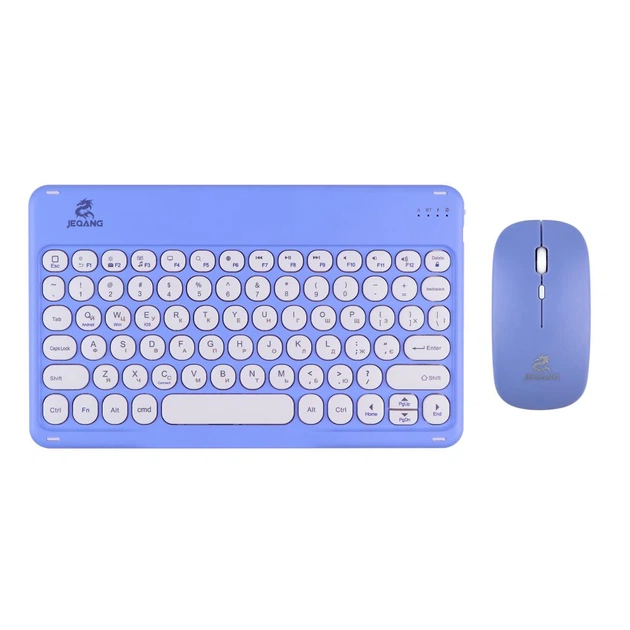 Комплект бездротова клавіатура та миша JEQANG JB 362 колір Фіолетовий – фото, відгуки ...