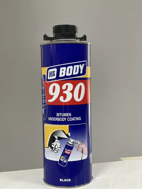Мастика битумная антикоррозионная HB BODY 930, 1л под пистолет Черный ...
