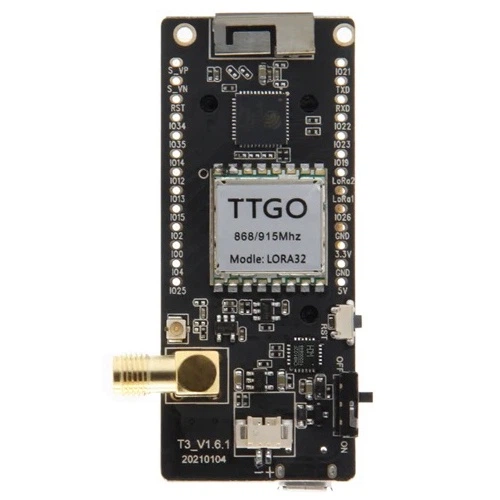 Микроконтроллерная плата LILYGO TTGO LoRa32 ESP32 T3 v1.6.1 с экраном ...