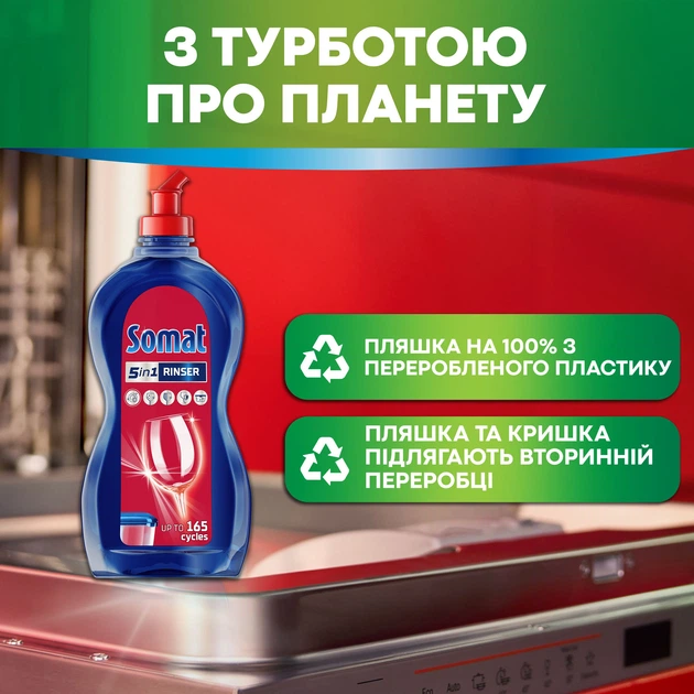 Ополіскувач для посуду Somat потрійної дії 750 мл (9000100344098 ...