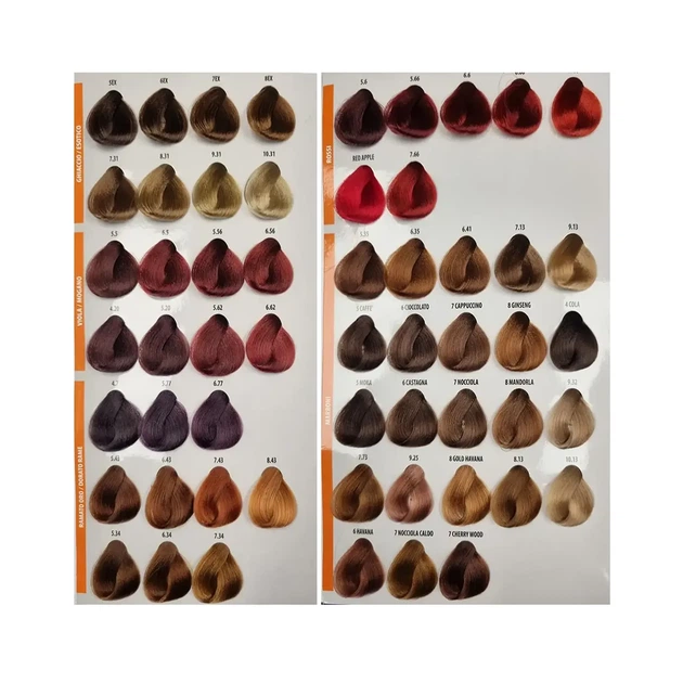 Стійка крем-фарба для волосся KROM Color One 6.43 Мідно-золотистий ...