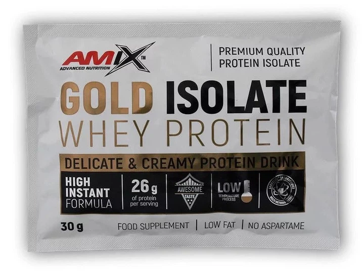 Протеїн AMIX Gold Whey Protein Isolate, 30 грам - Ананас-кокос – фото ...