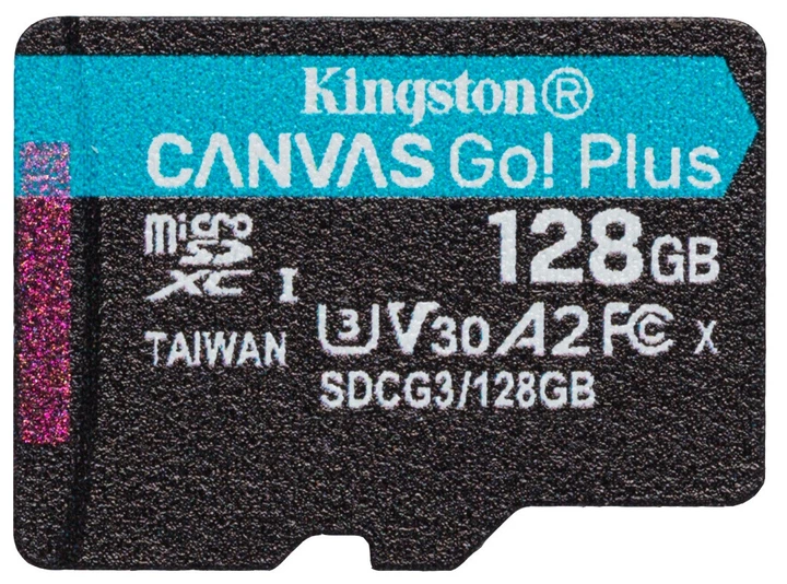 Карта пам`яті MicroSDXC 128GB UHS-I/U3 Class 10 Kingston Canvas Go! Plus R170/W90MB/s (SDCG3 ...