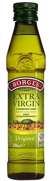 Оливкова олія Borges Extra Virgin 250 мл (8410179100050) – купити в інтернет-магазині - ROZETKA ...