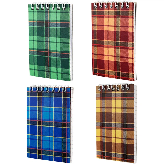 Набор блокнотов на спирали Axent Delta A7 48 листов в клетку гибкая обложка Ассорти 12 шт (D8014 ...